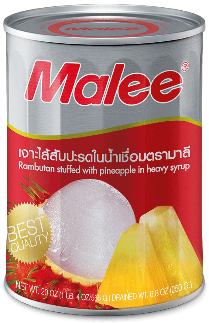 เงาะสอดไส้สับปะรดในน้ำเชื่อม